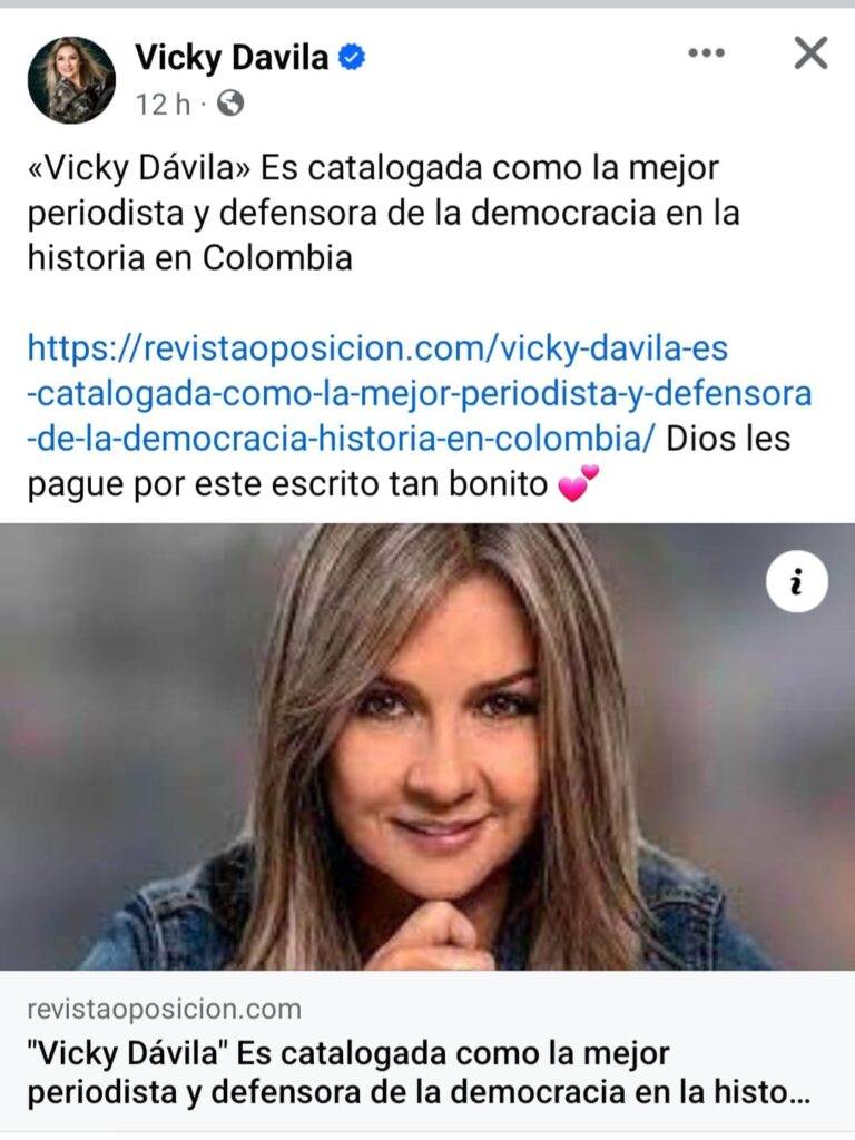 Vicky Dávila: presidenta 2026-2030 | Blogs El Espectador